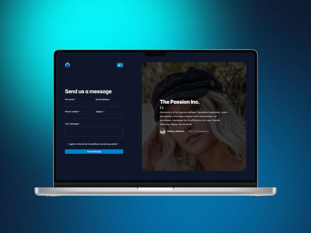 Connecto - Free HTML Contact Form Page Template