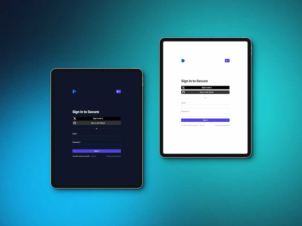Secura - Free HTML Authentication Pages Template