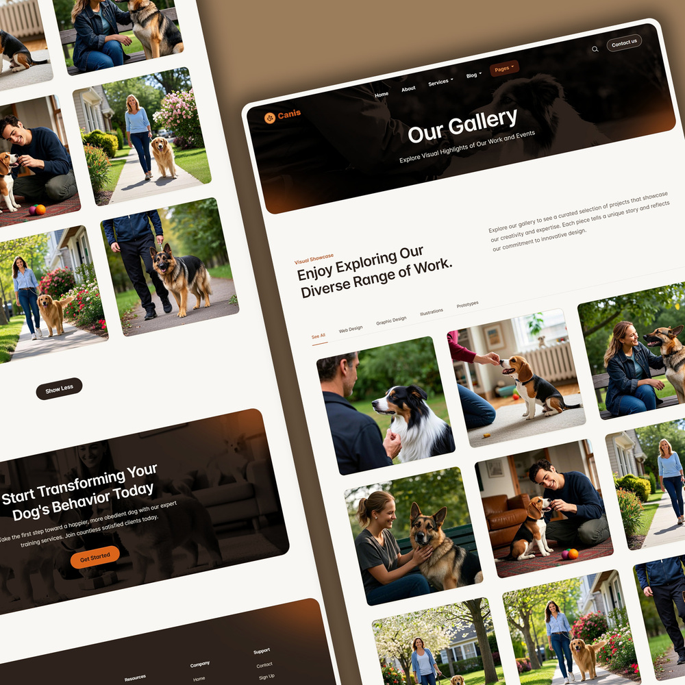Canis - Elite Dog Training Services HTML Website Template