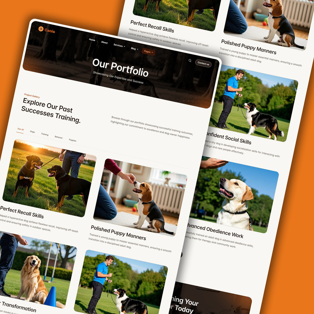 Canis - Elite Dog Training Services HTML Website Template
