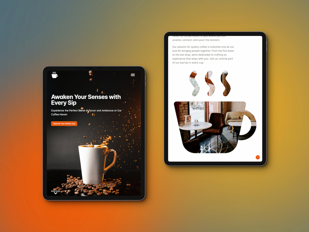 Caffeino - Coffee Shop HTML Landing Page Template