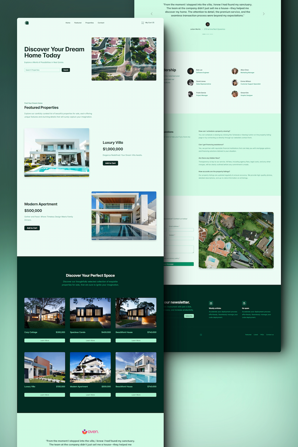 Properta - Real Estate HTML Landing Page Template