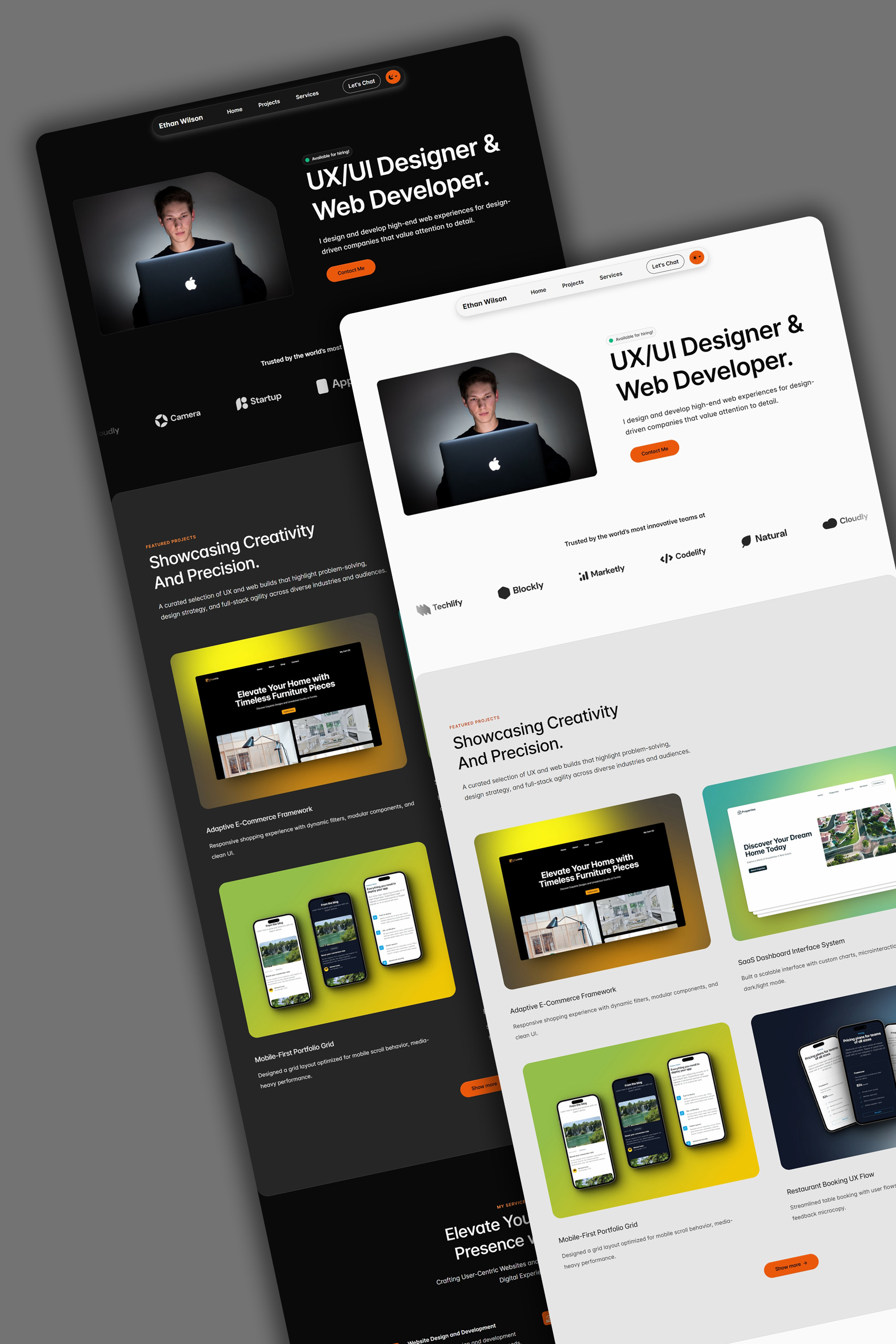 Uxoria - Modern HTML Portfolio Template for UX/UI Designers & Web ...