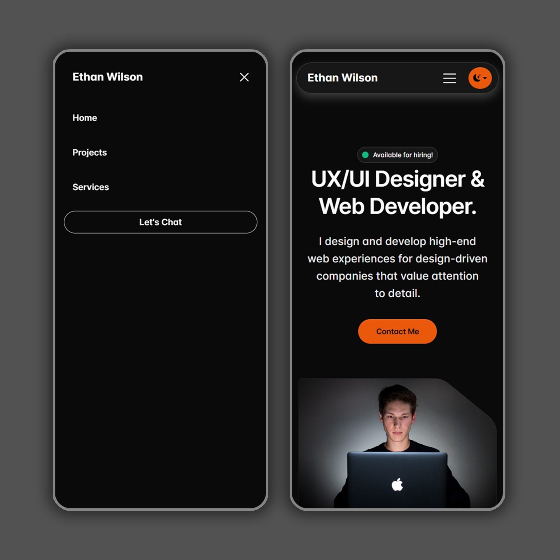 Uxoria - Modern HTML Portfolio Template for UX/UI Designers & Web ...
