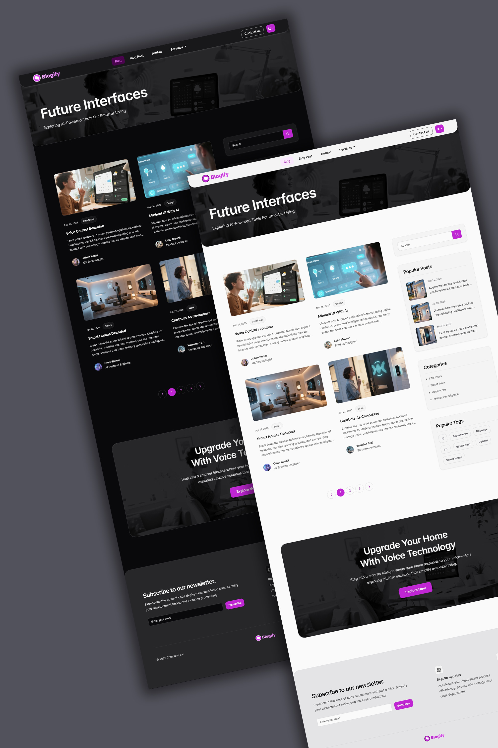 Blogify - Elegant HTML Blog Website Template for Engaging Content