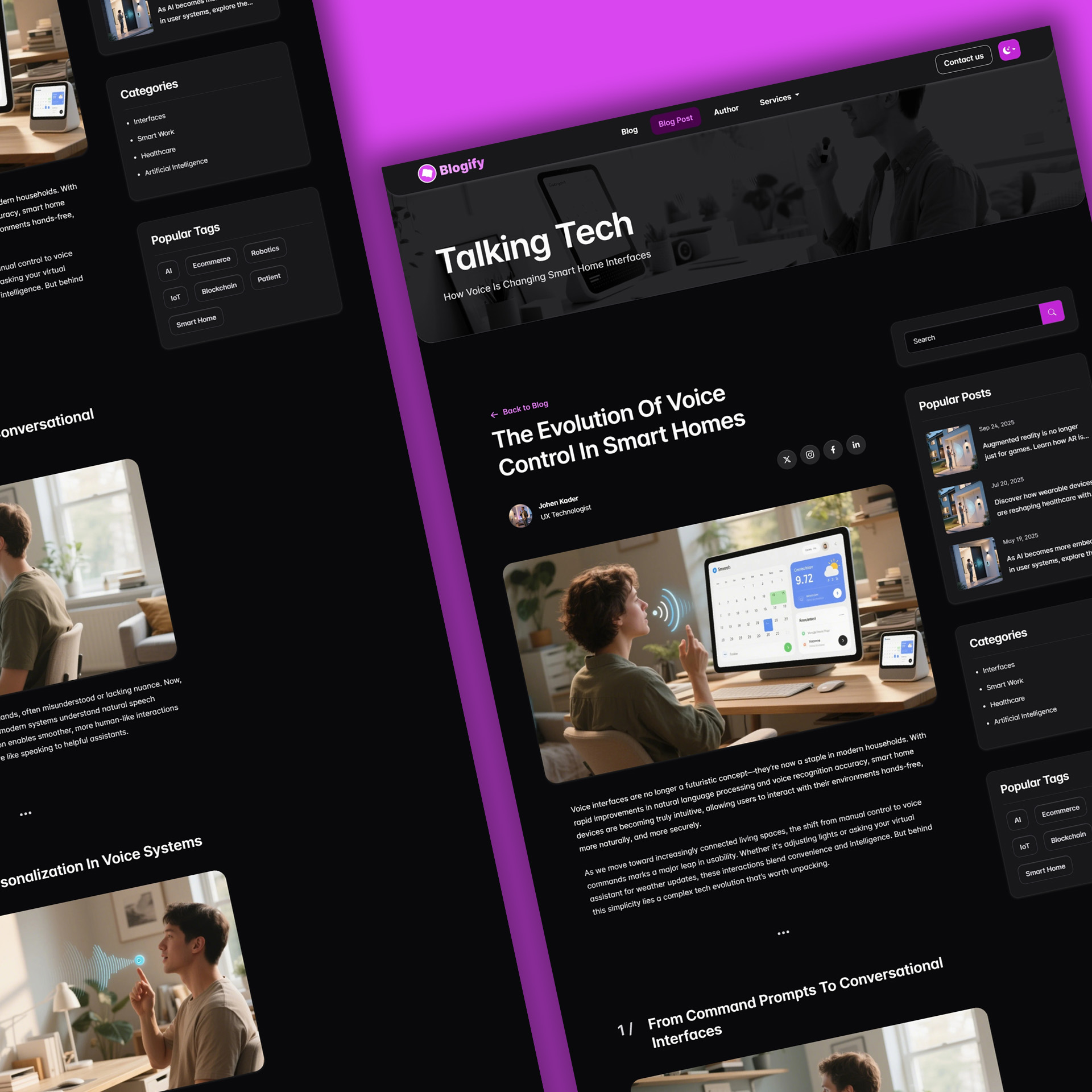 Blogify - Elegant HTML Blog Website Template for Engaging Content