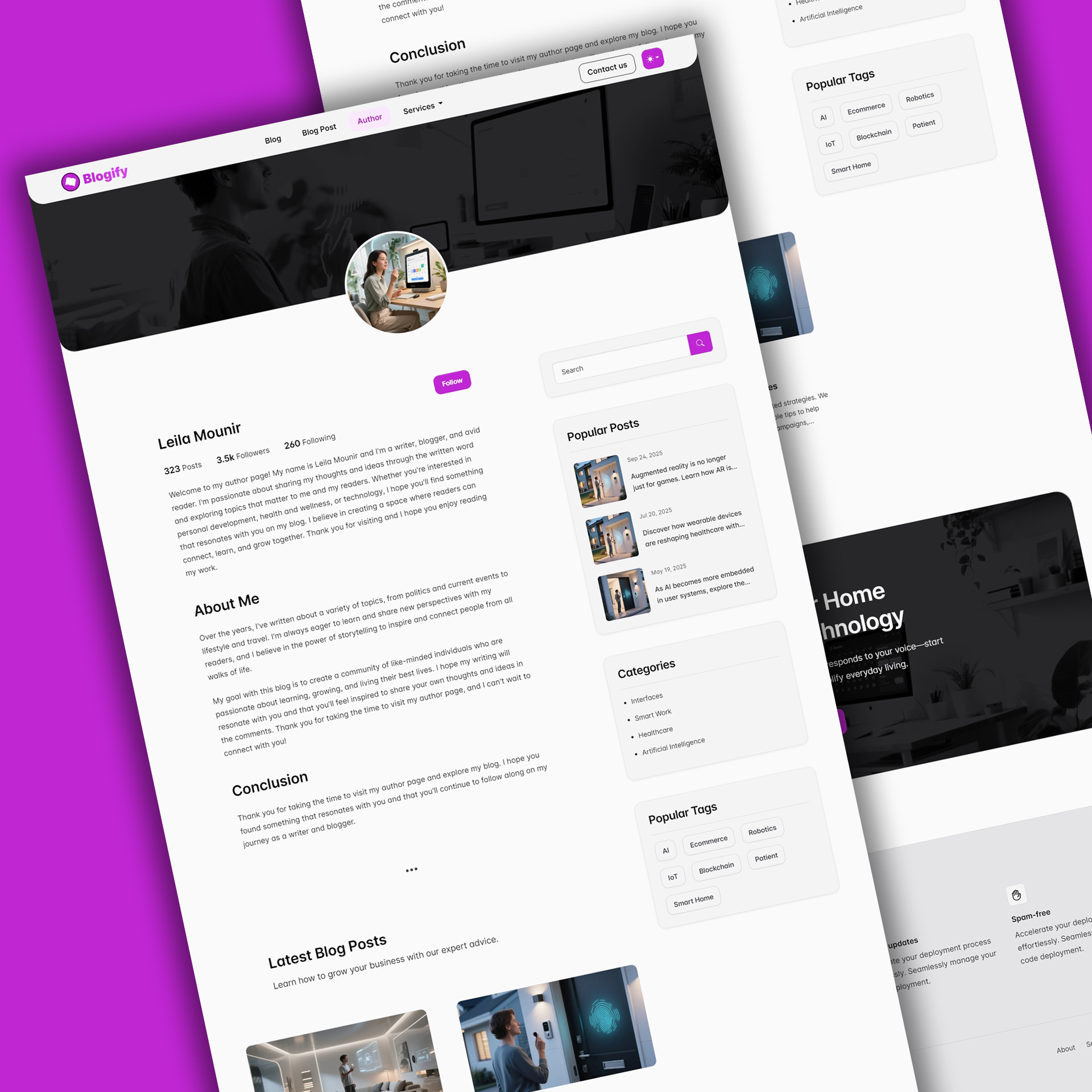 Blogify - Elegant HTML Blog Website Template for Engaging Content
