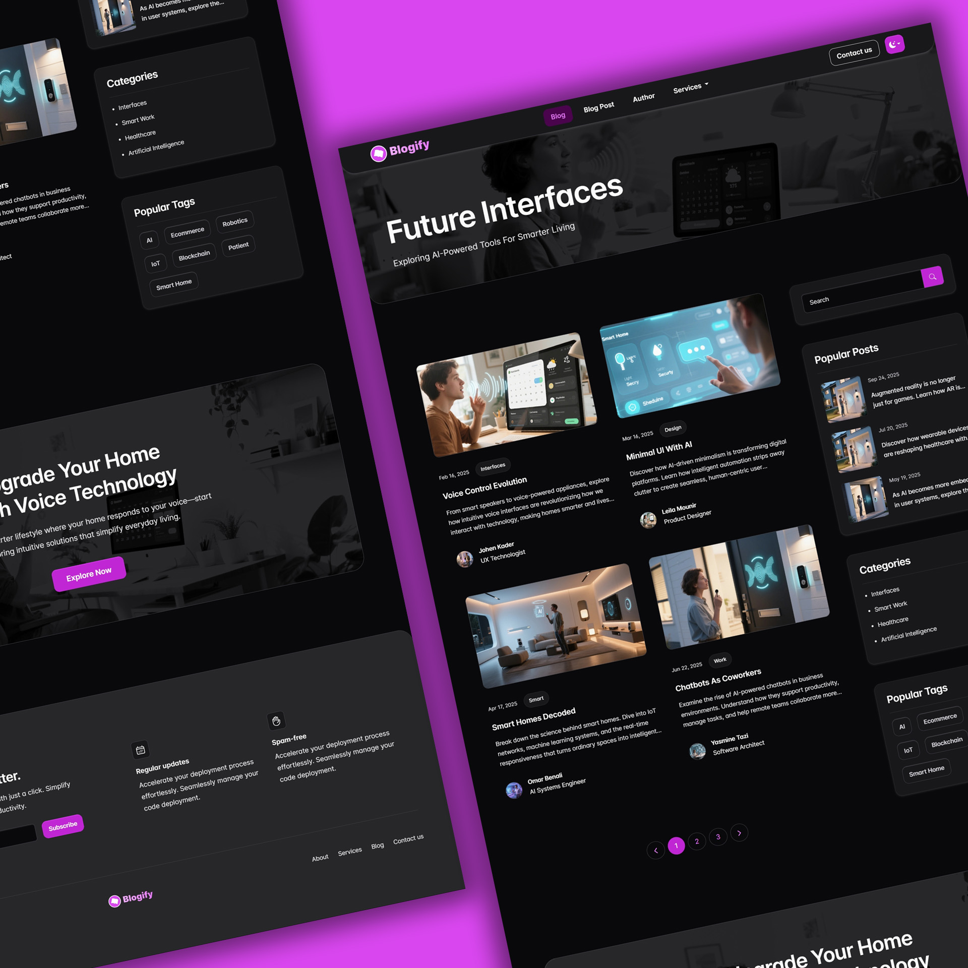 Blogify - Elegant HTML Blog Website Template for Engaging Content