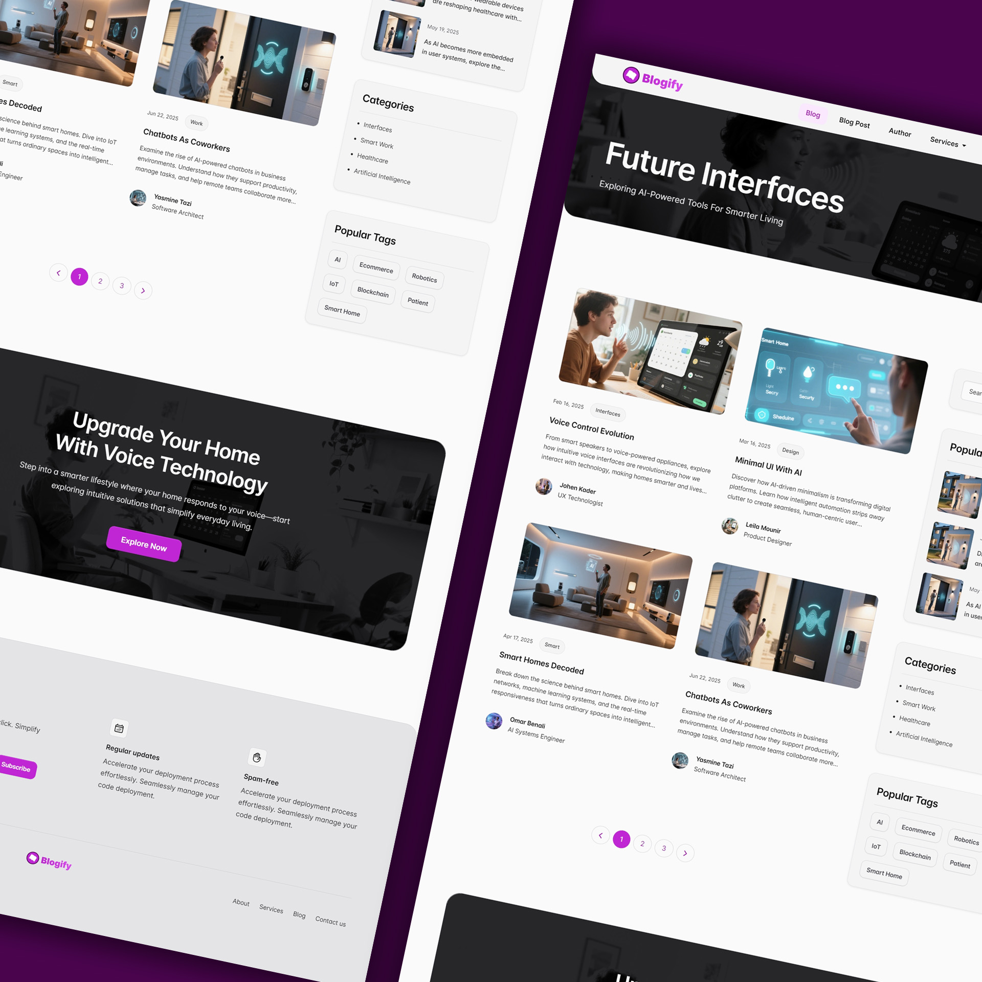Blogify - Elegant HTML Blog Website Template for Engaging Content