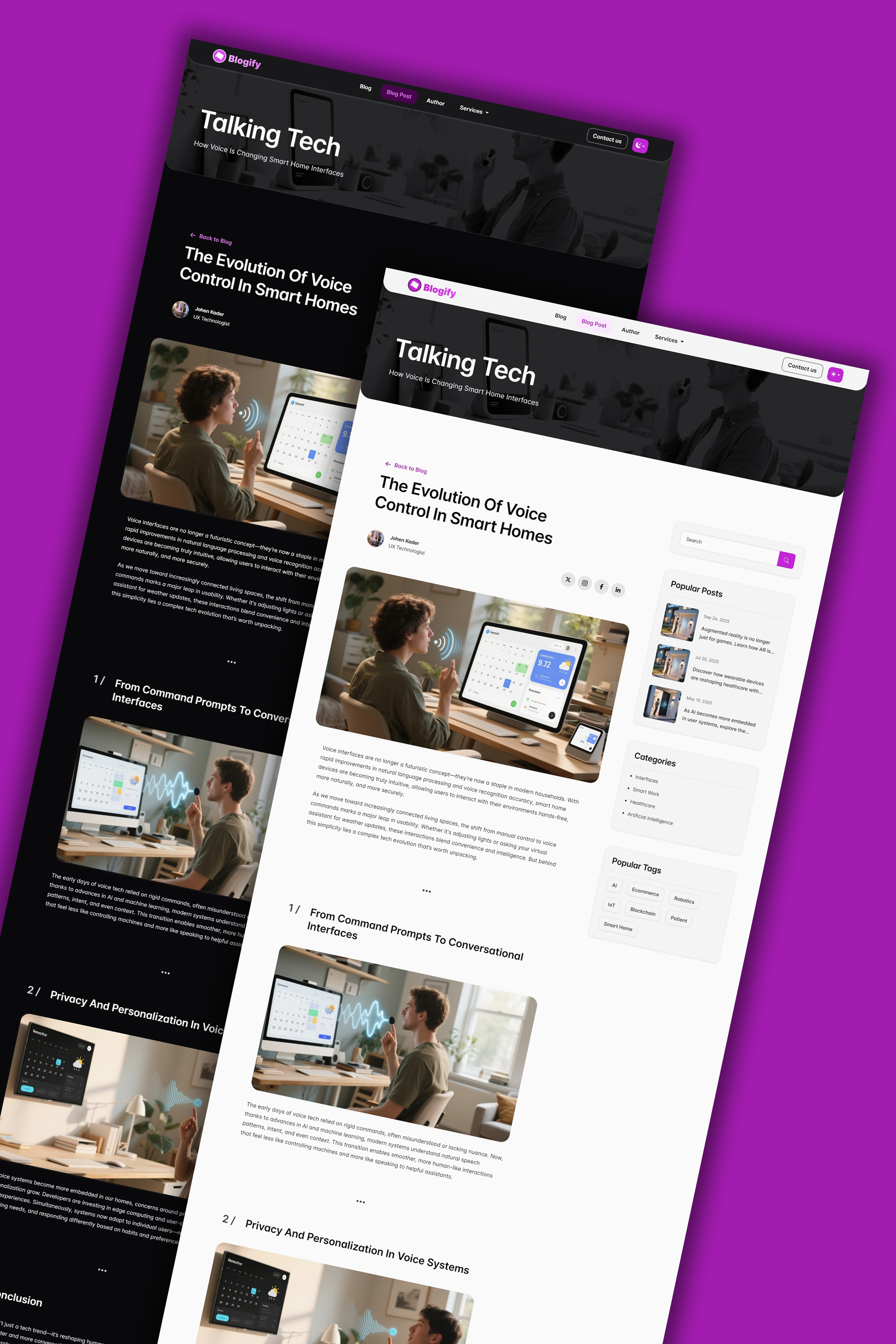 Blogify - Elegant HTML Blog Website Template for Engaging Content