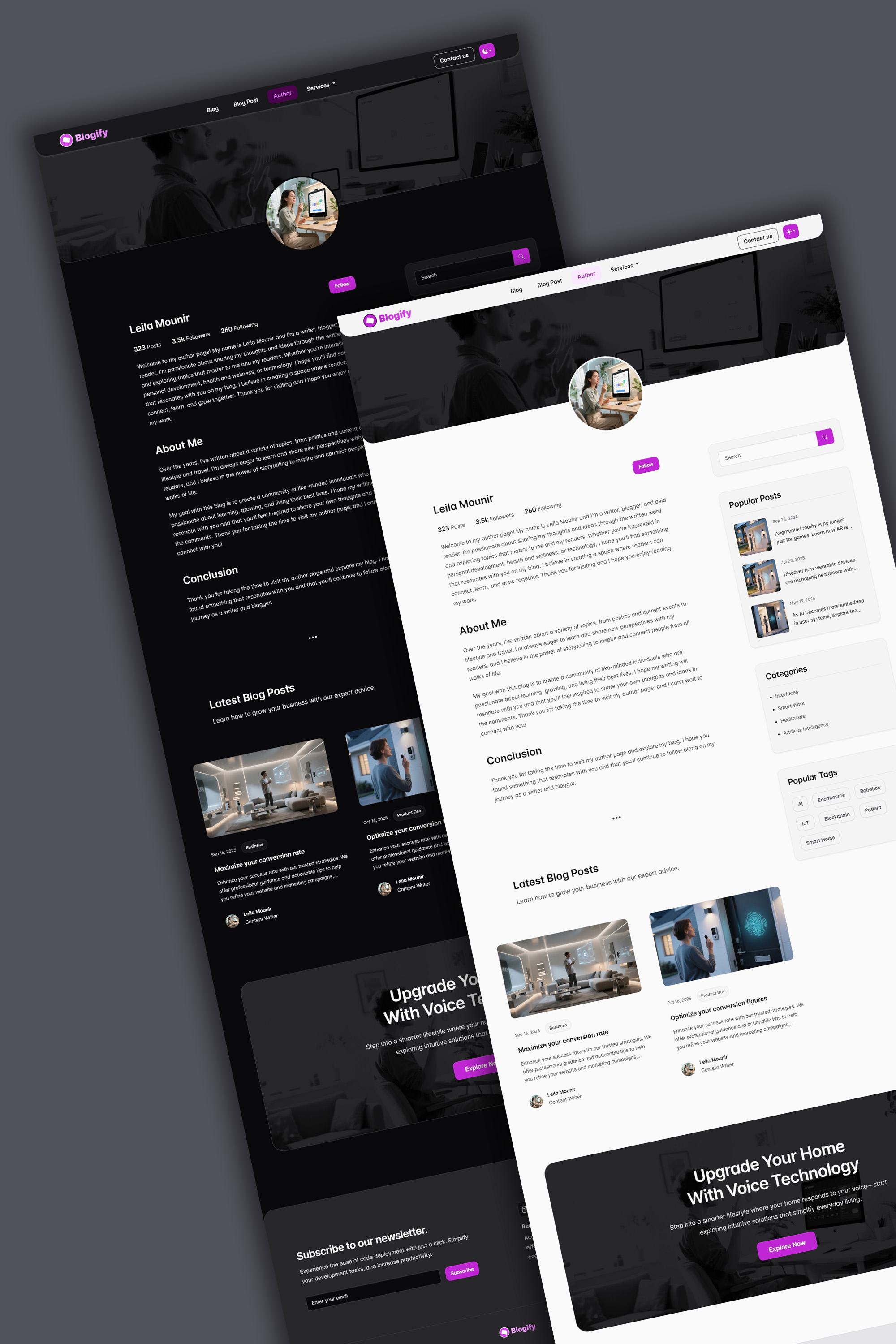 Blogify - Elegant HTML Blog Website Template for Engaging Content