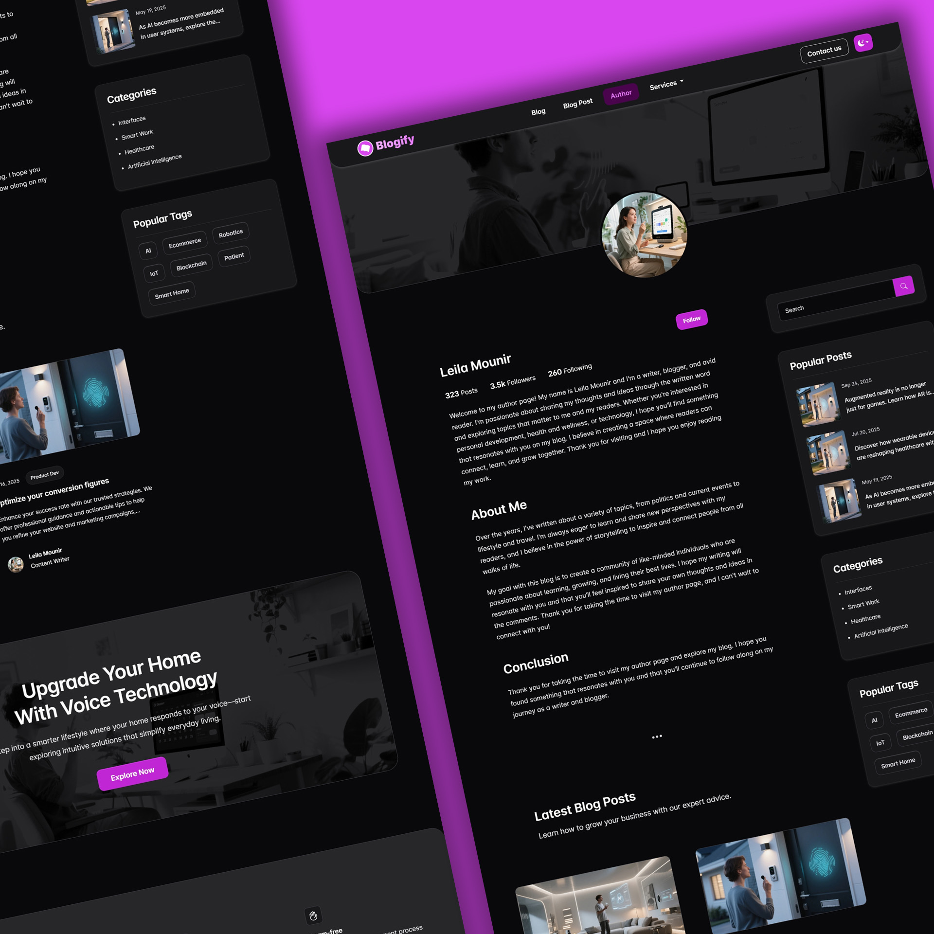 Blogify - Elegant HTML Blog Website Template for Engaging Content